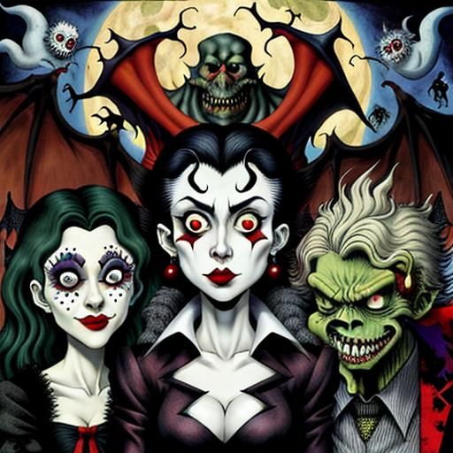 Vicious vampires in love with monsters, by Marc Chagall by Junji Ito ...