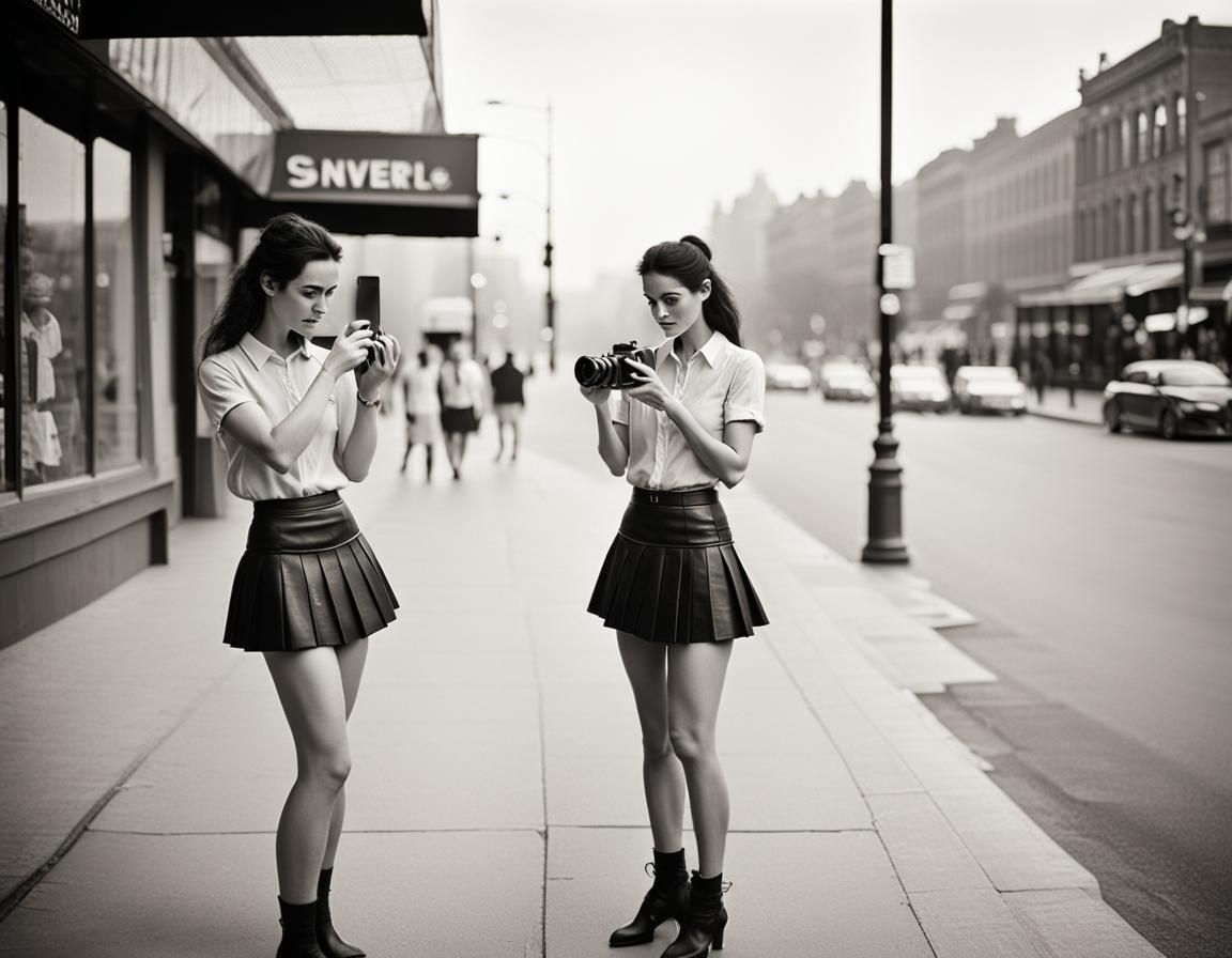 MCU, Tilt-Shift Shot, Fine art photography, depth by atmosphere, depth of field, by Diane Arbus ...