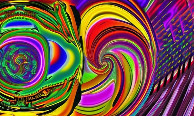 technicolor vomit whirlpool - AI Generated Artwork - NightCafe Creator