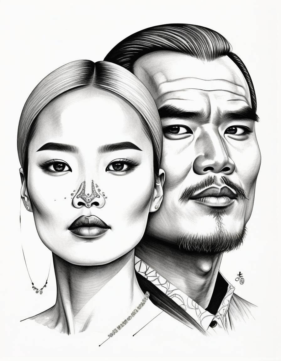 Japanese Style Ink Drawing - AI Generated Artwork - NightCafe Creator