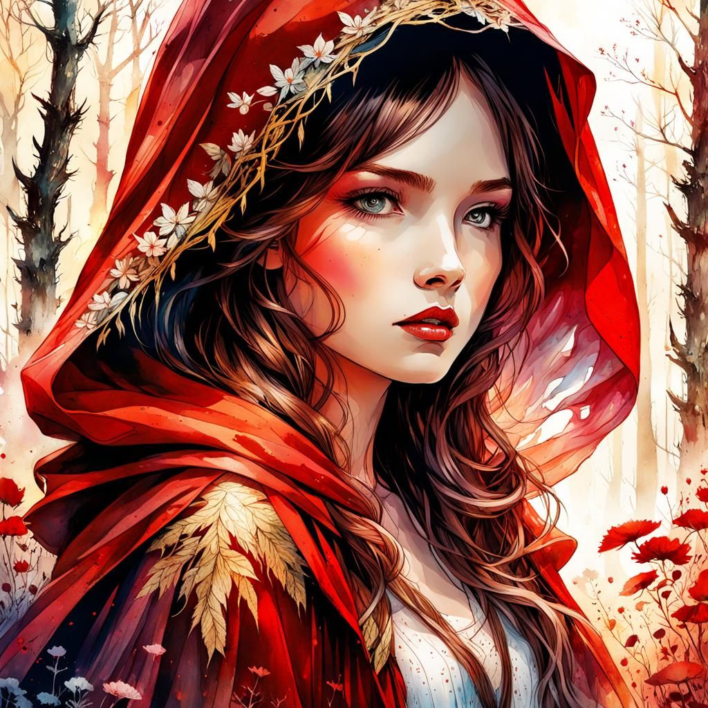 Little Red Riding Hood - AI Generated Artwork - NightCafe Creator