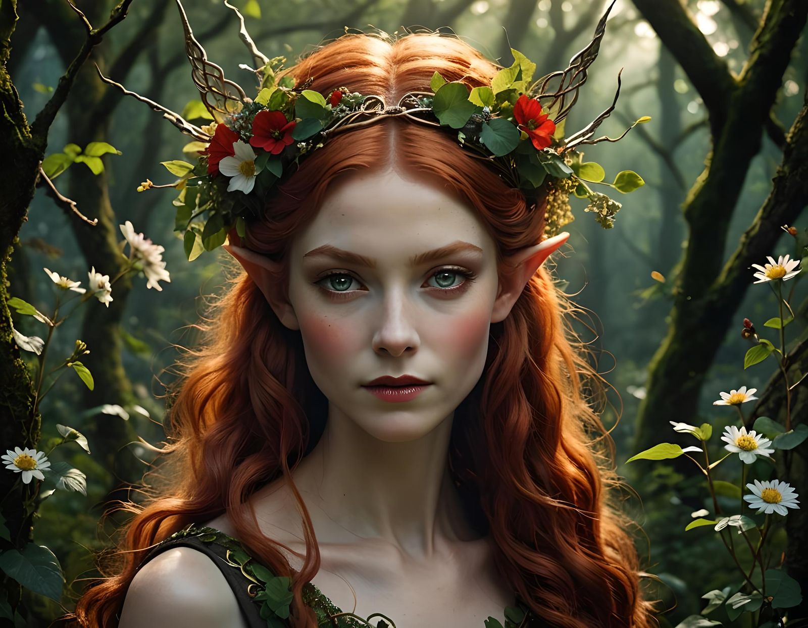 Elf Portrait - AI Generated Artwork - NightCafe Creator