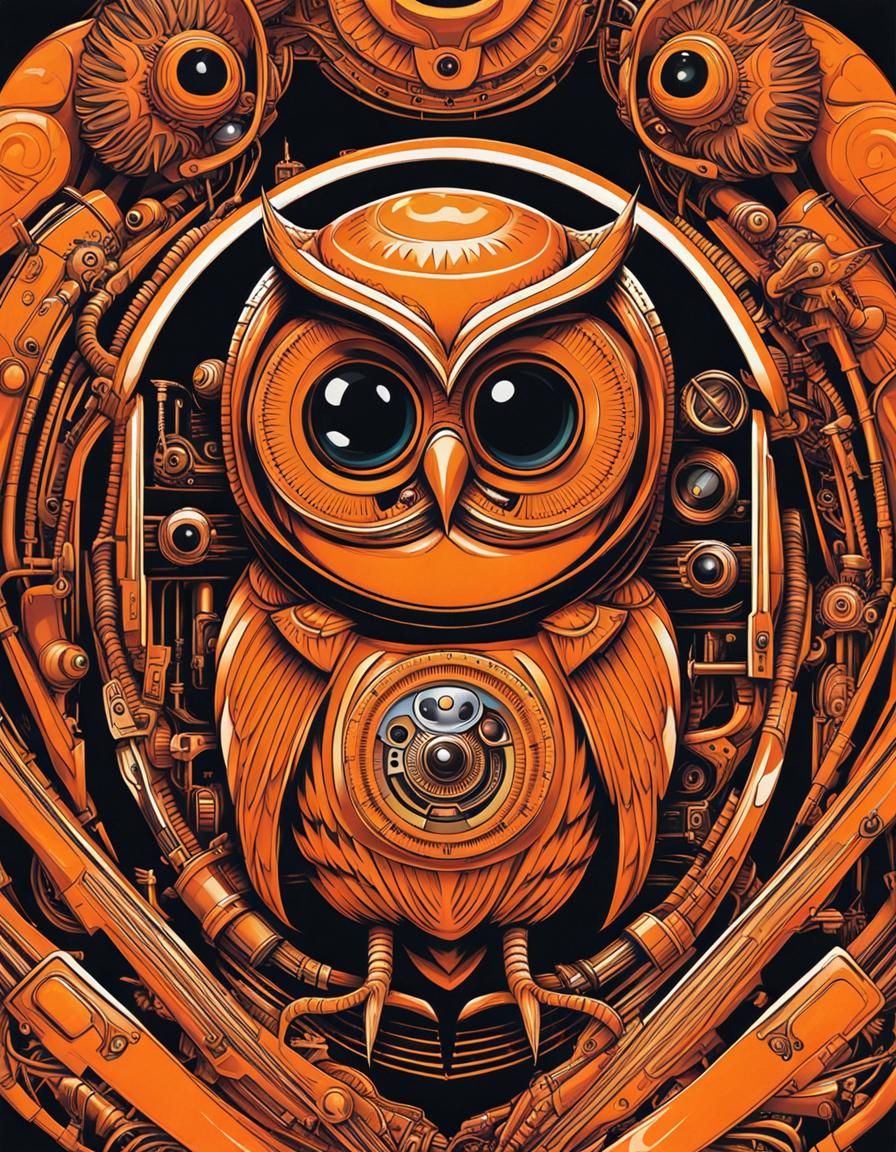 Alien Owl - AI Generated Artwork - NightCafe Creator
