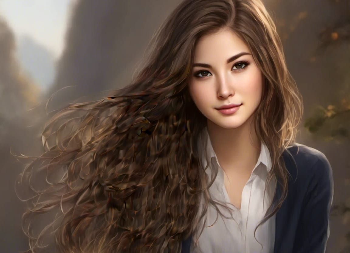 photorealistic anime art, portrait of , genshin impact, inspired by ...