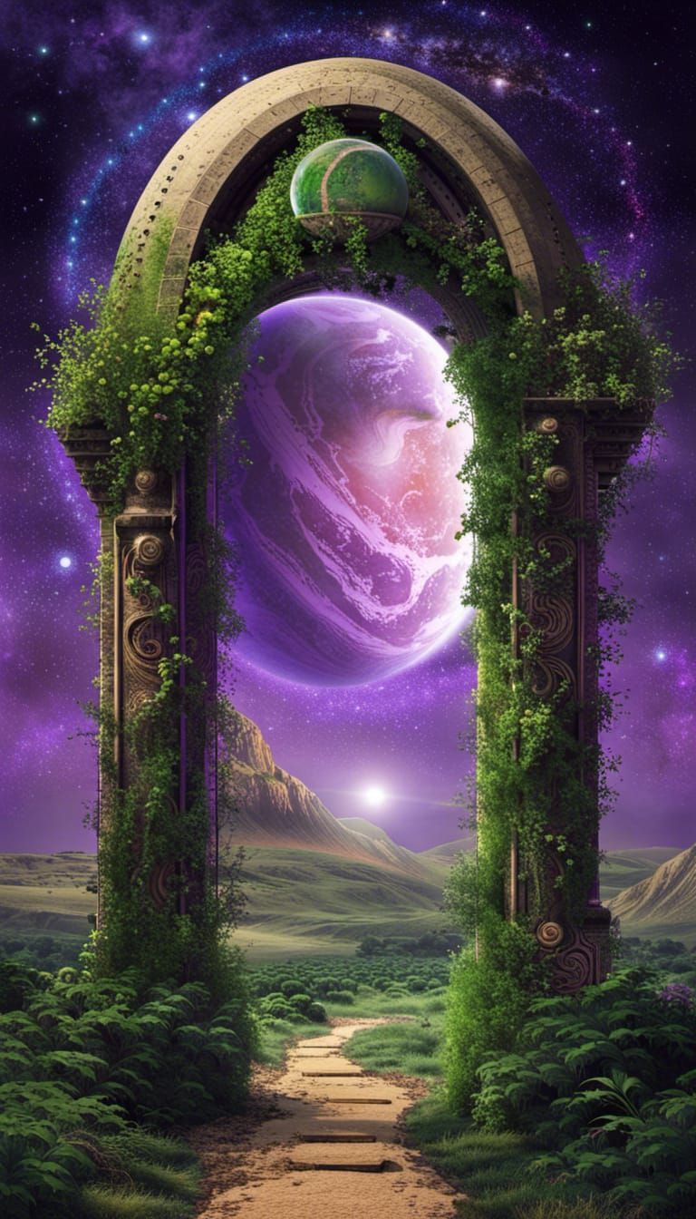 Ancient gateway to Bhuva Loka orbiting the world of the remembered, Deep in the recesses of the ...