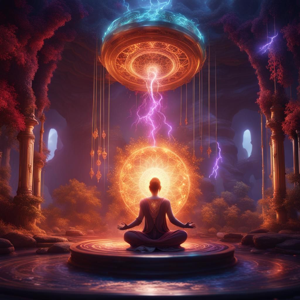 Energy-Sound healing therapy in action - AI Generated Artwork ...