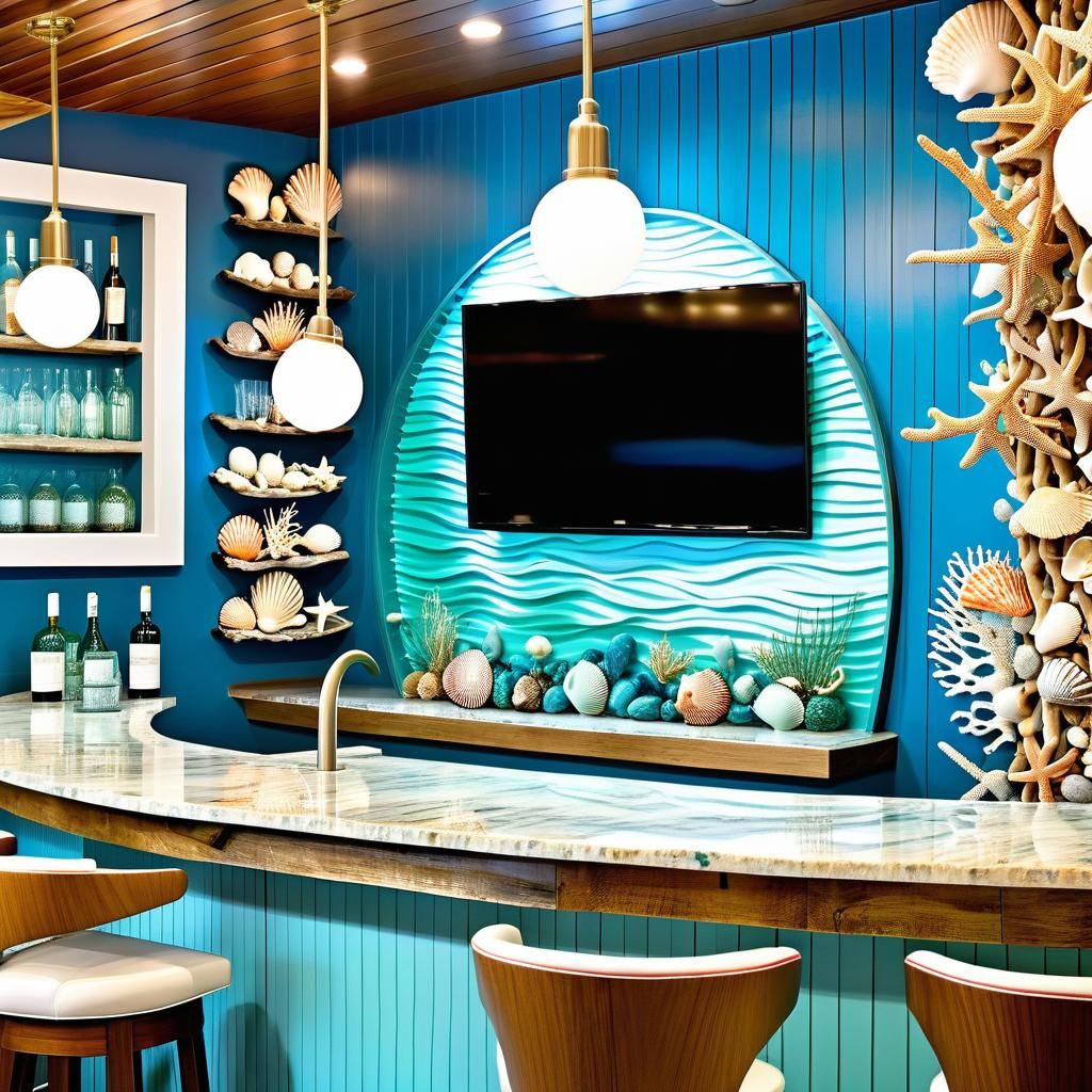 Sea Shell Beach Bar Design - AI Generated Artwork - NightCafe Creator
