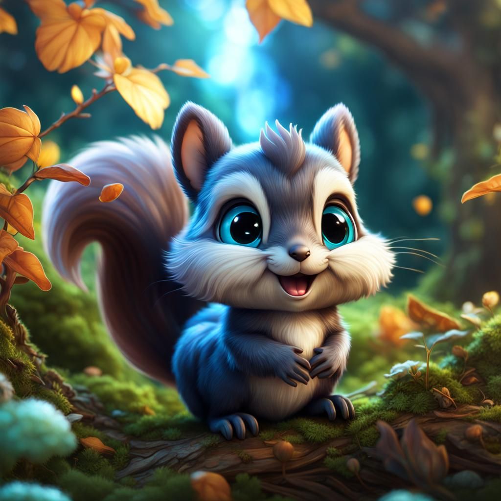 Chibi Squirrel - AI Generated Artwork - NightCafe Creator
