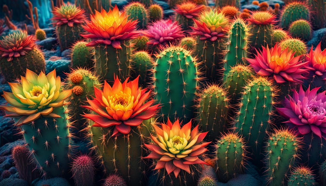 Cacti - AI Generated Artwork - NightCafe Creator
