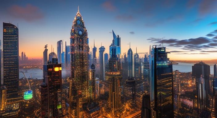 CityScape III - AI Generated Artwork - NightCafe Creator