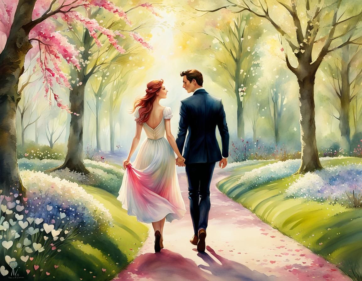 A Walk In Spring - AI Generated Artwork - NightCafe Creator
