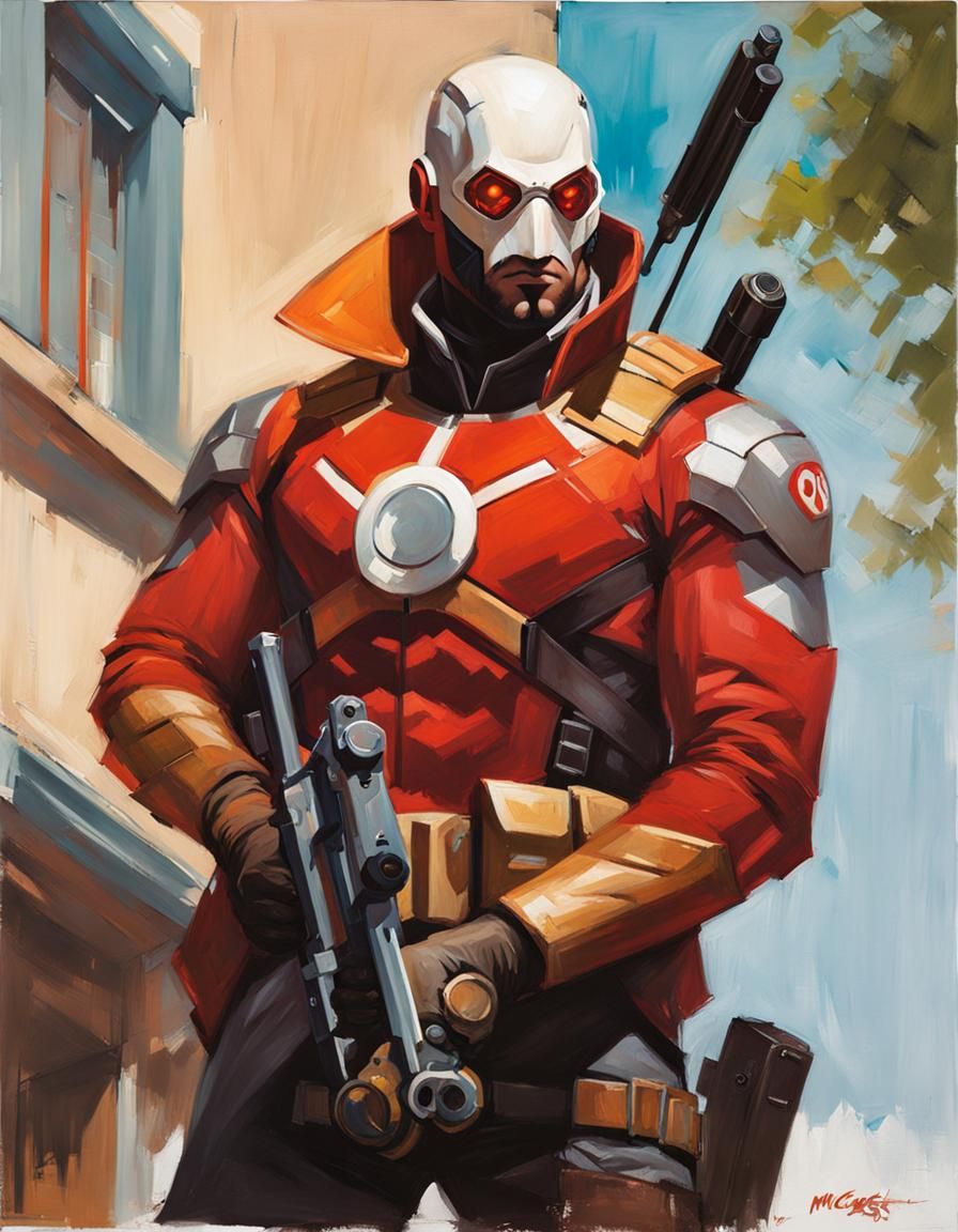 Greg manchess portrait painting of Deadshot from DC Comics as an ...