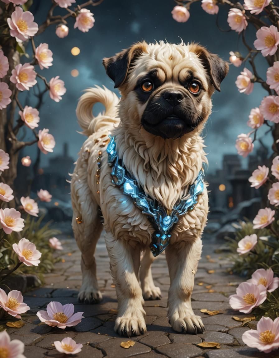 Buffed Pug - AI Generated Artwork - NightCafe Creator