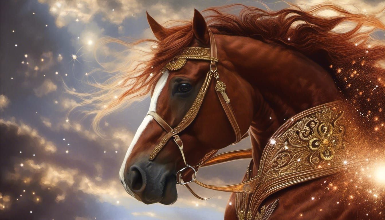 Chestnut Horse - AI Generated Artwork - NightCafe Creator