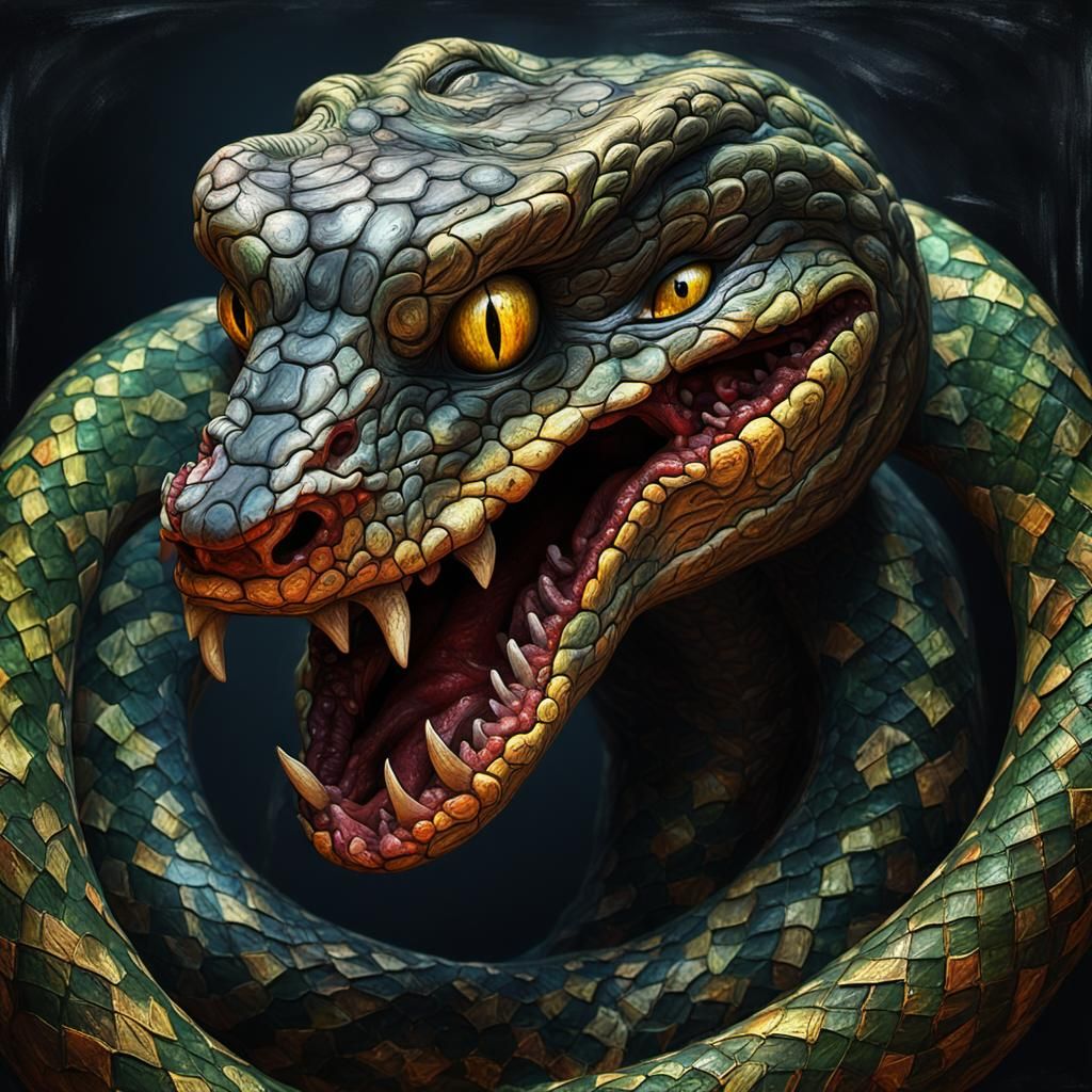 Snake - AI Generated Artwork - NightCafe Creator