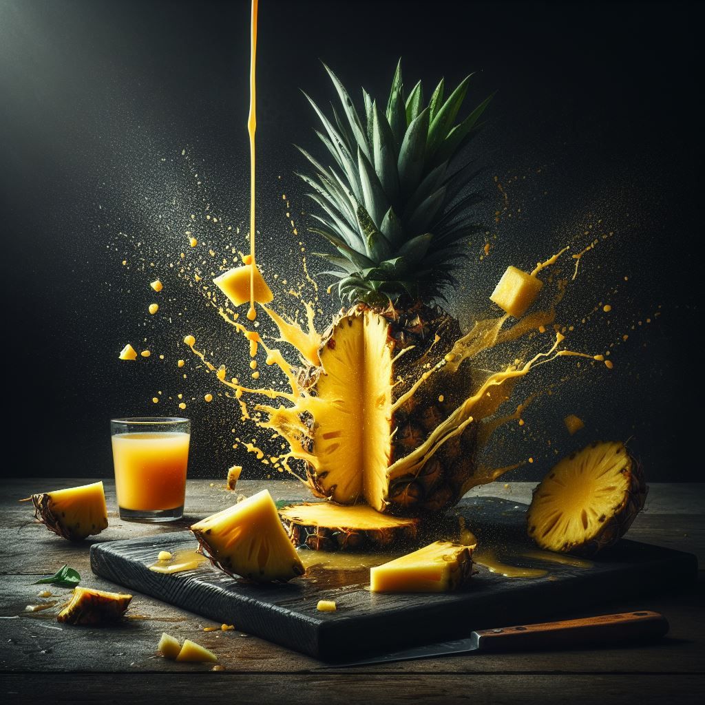 Exploding Pineapple - AI Generated Artwork - NightCafe Creator