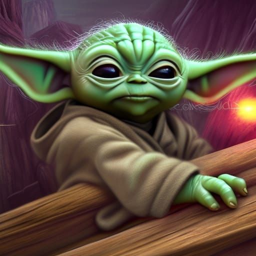 Grogu all grown up - AI Generated Artwork - NightCafe Creator