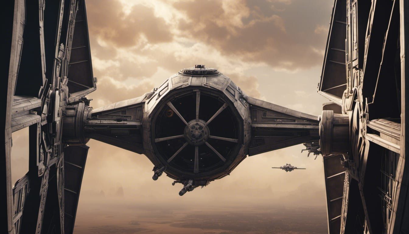 Tie Fighter Front view - AI Generated Artwork - NightCafe Creator