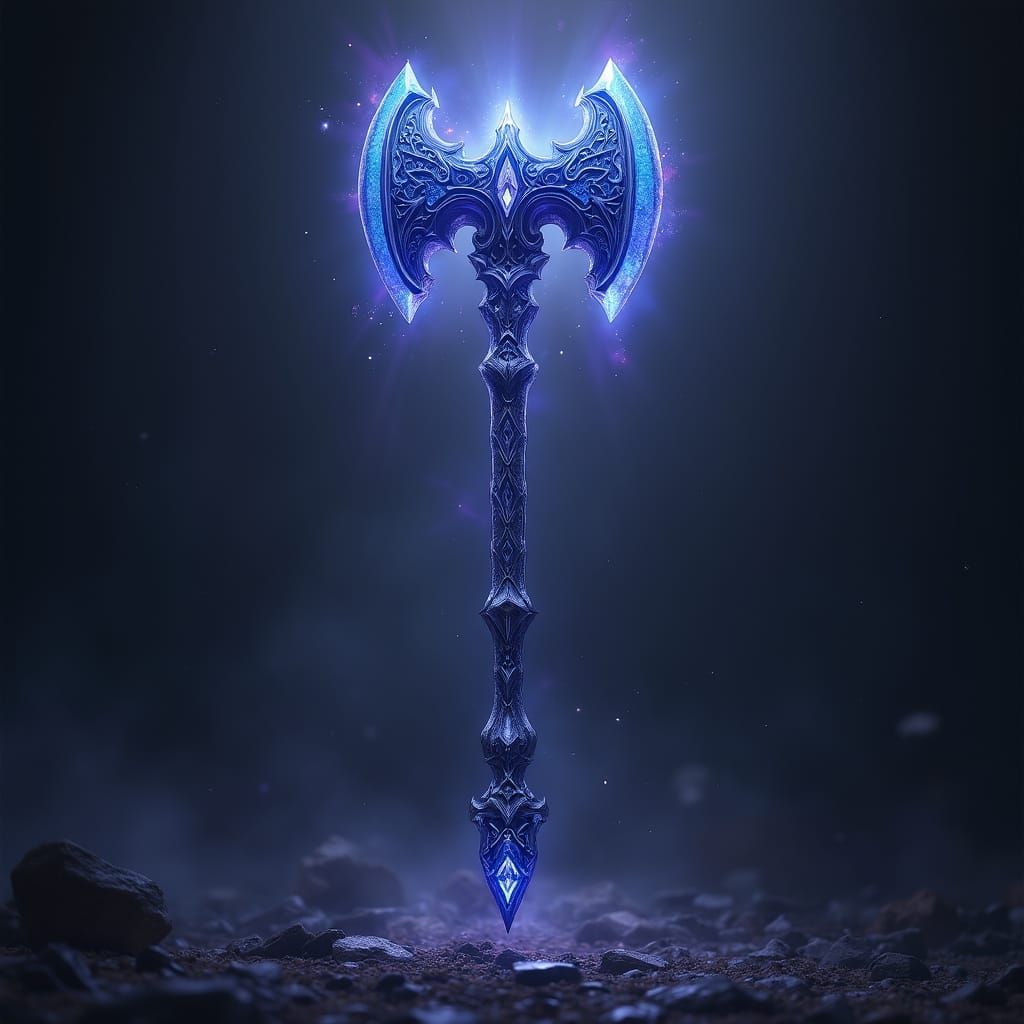 Enchanted Battle Axe of Wonders - Ethereal Battle Hammer in ...