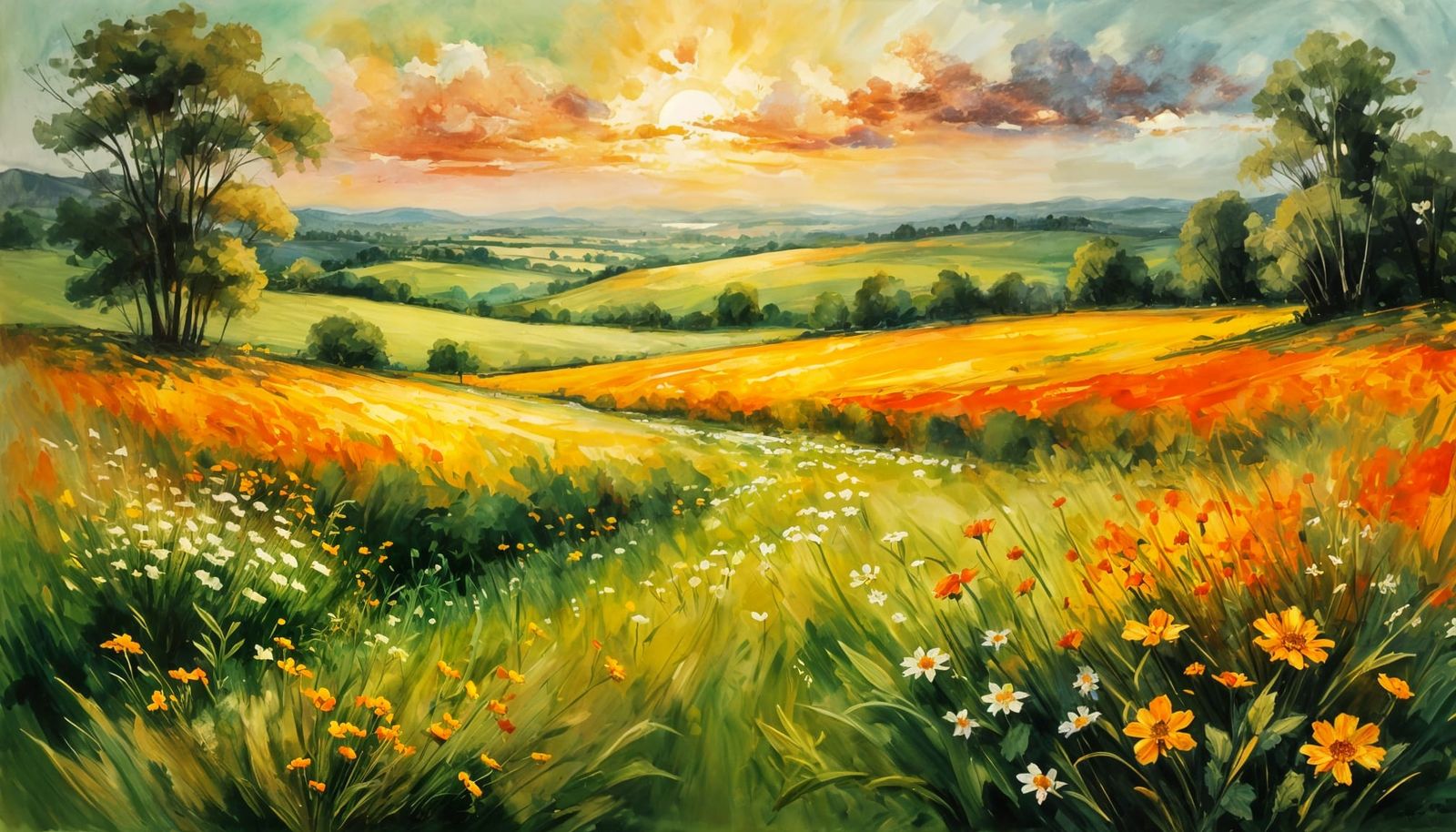 Beautiful spring meadow - Beautiful spring meadow