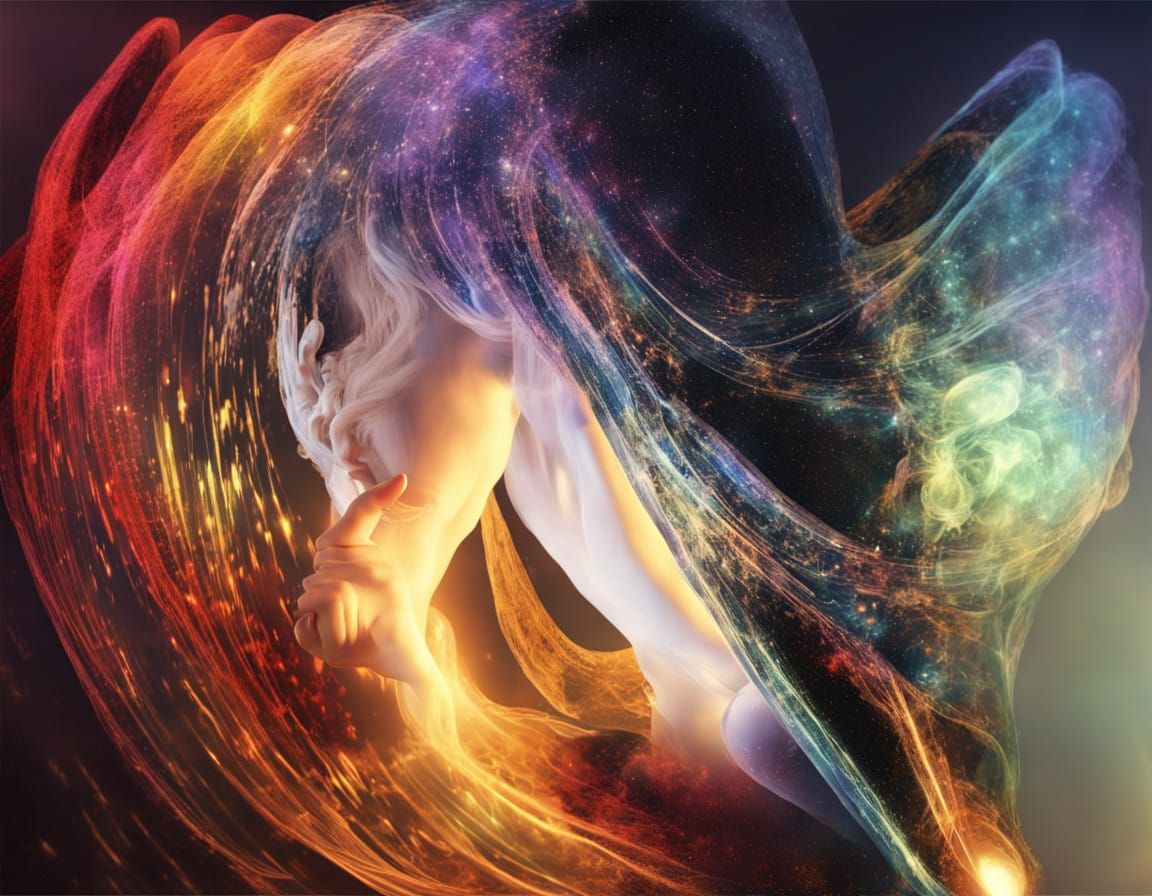 infinite curved space curved inside itself reflects all light cosmic ...