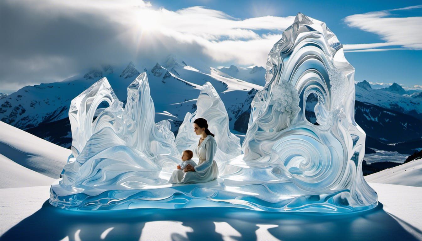 Snow and Ice Scenes Study - Untitled 11 - AI Generated Artwork ...