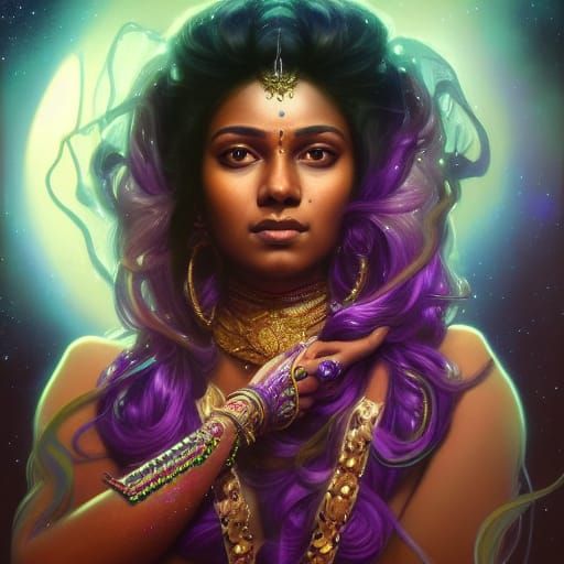 Tysha, Queen of Andromeda - AI Generated Artwork - NightCafe Creator