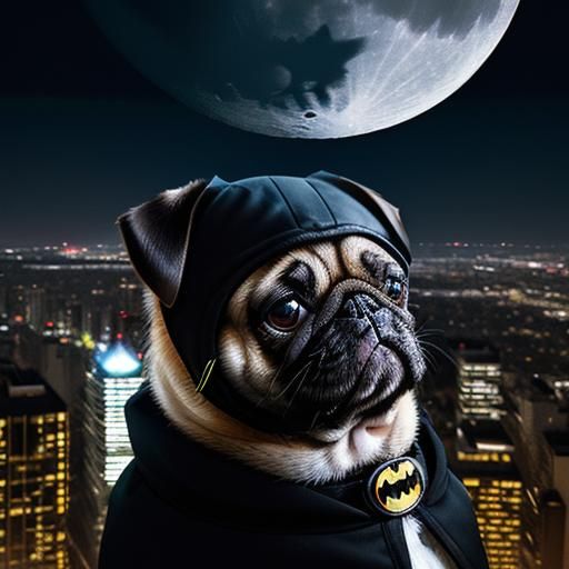 Batpug - AI Generated Artwork - NightCafe Creator