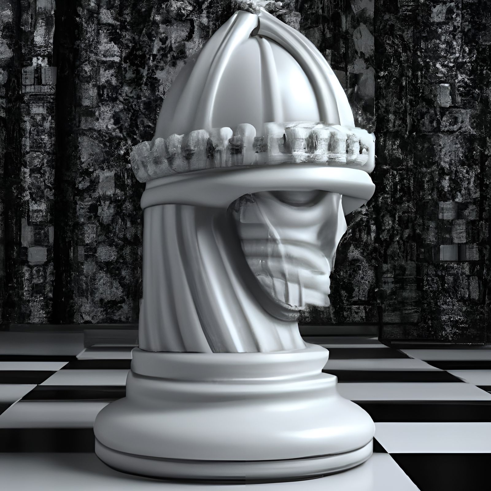 Stylized Chess Knight - AI Generated Artwork - NightCafe Creator
