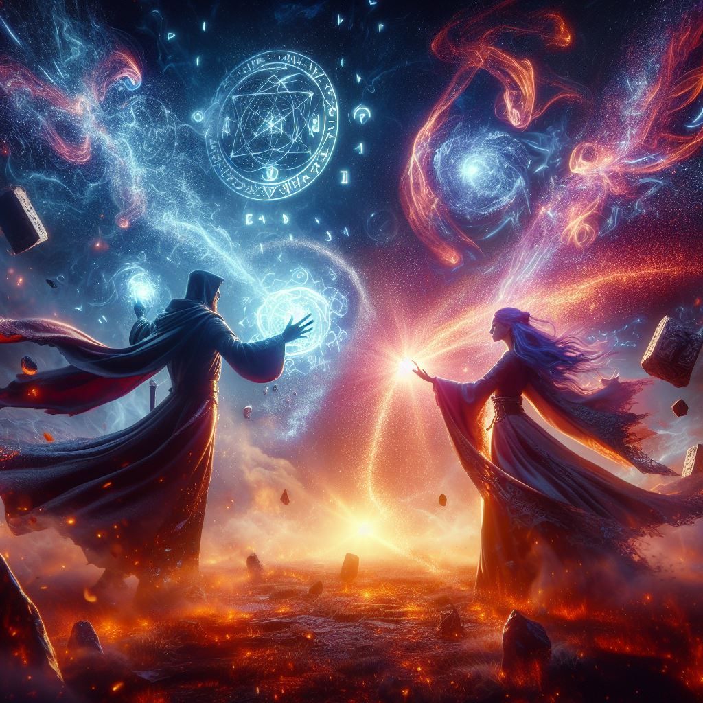 Magic duel - AI Generated Artwork - NightCafe Creator