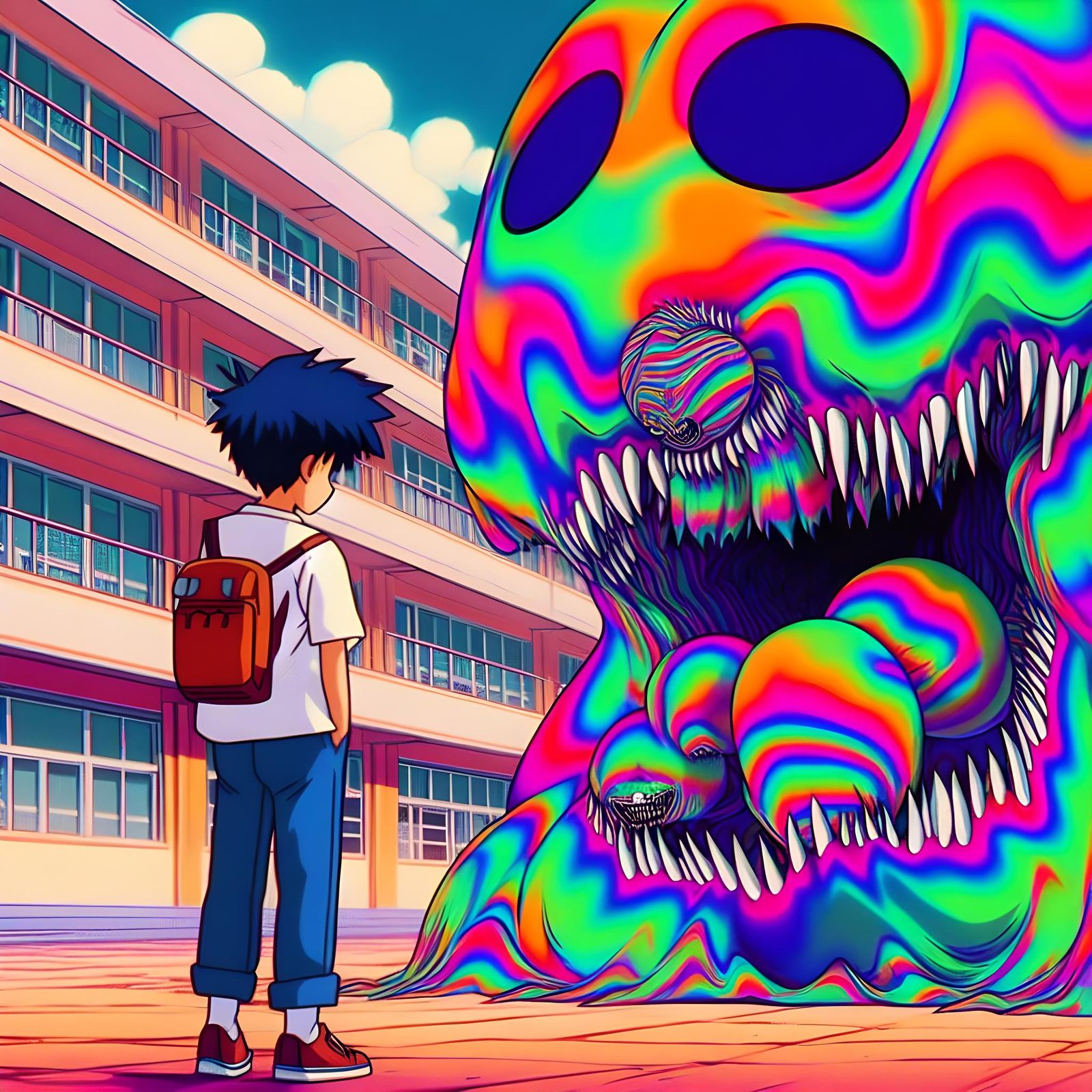 psycho slime - AI Generated Artwork - NightCafe Creator