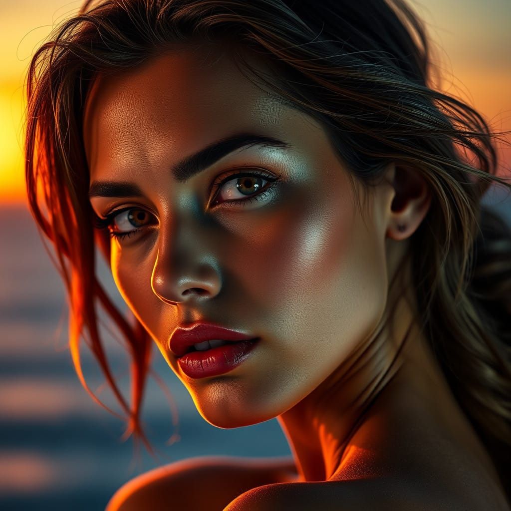 Leticia Casta - Hyperrealistic Portrait of Confident Beauty