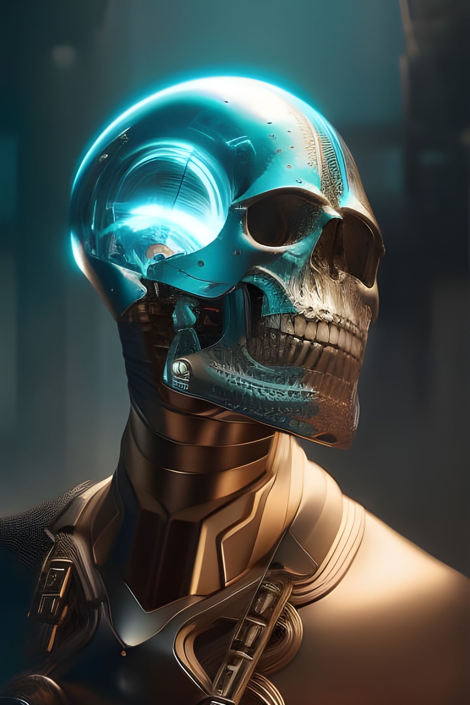 Happy cyborg - AI Generated Artwork - NightCafe Creator