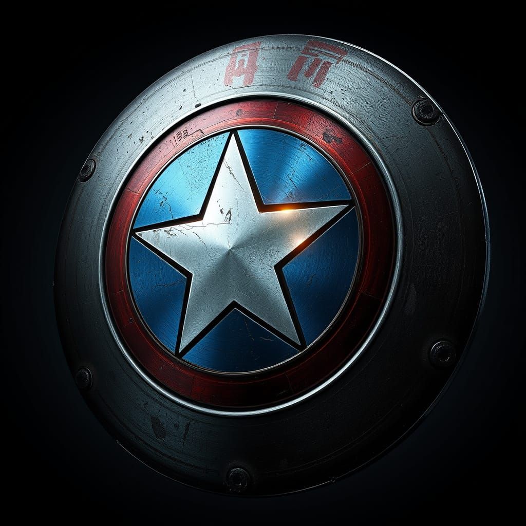 Glowing Iron Man Eyes Shine Within Captain America... - AI Art