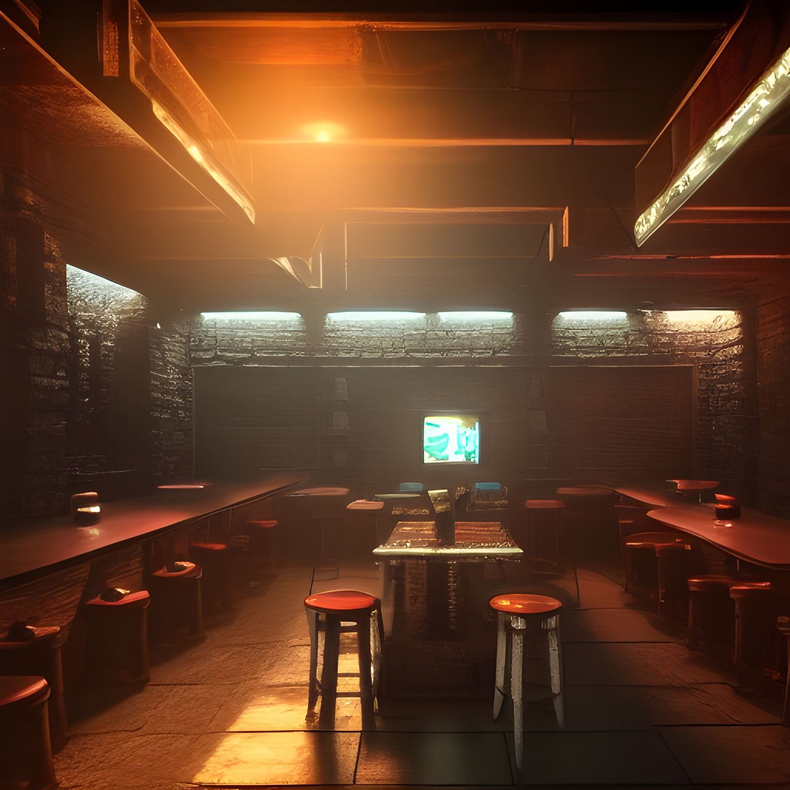 Cyber Bar 8 - AI Generated Artwork - NightCafe Creator