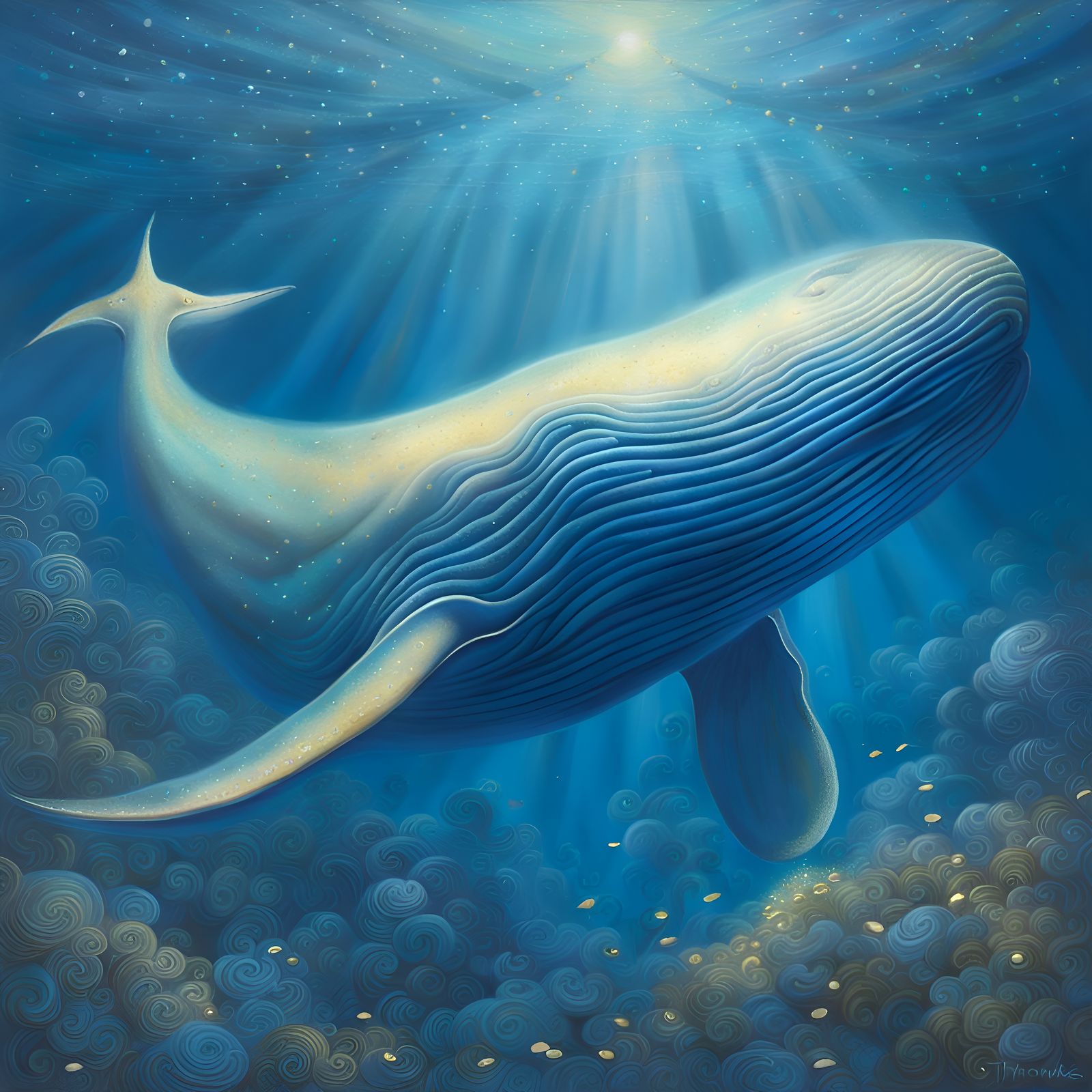 Magical Whale - AI Generated Artwork - NightCafe Creator