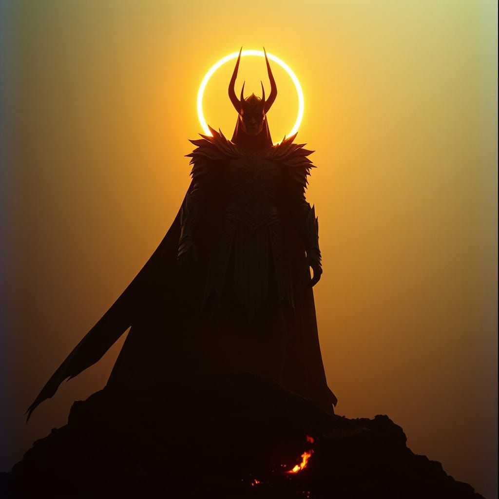 Sauron - Dark Lord Sauron Towers Over Middle Earth