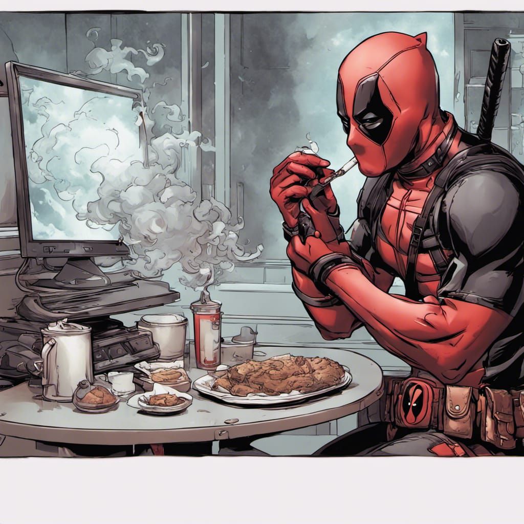 Take it easy DEADPOOL - AI Generated Artwork - NightCafe Creator