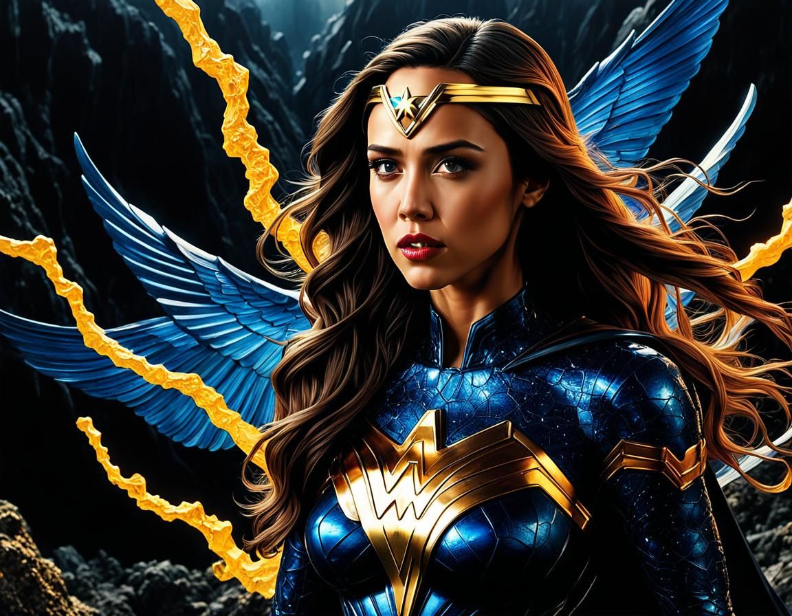Jessica Alba as Wonderwoman - AI Generated Artwork - NightCafe Creator