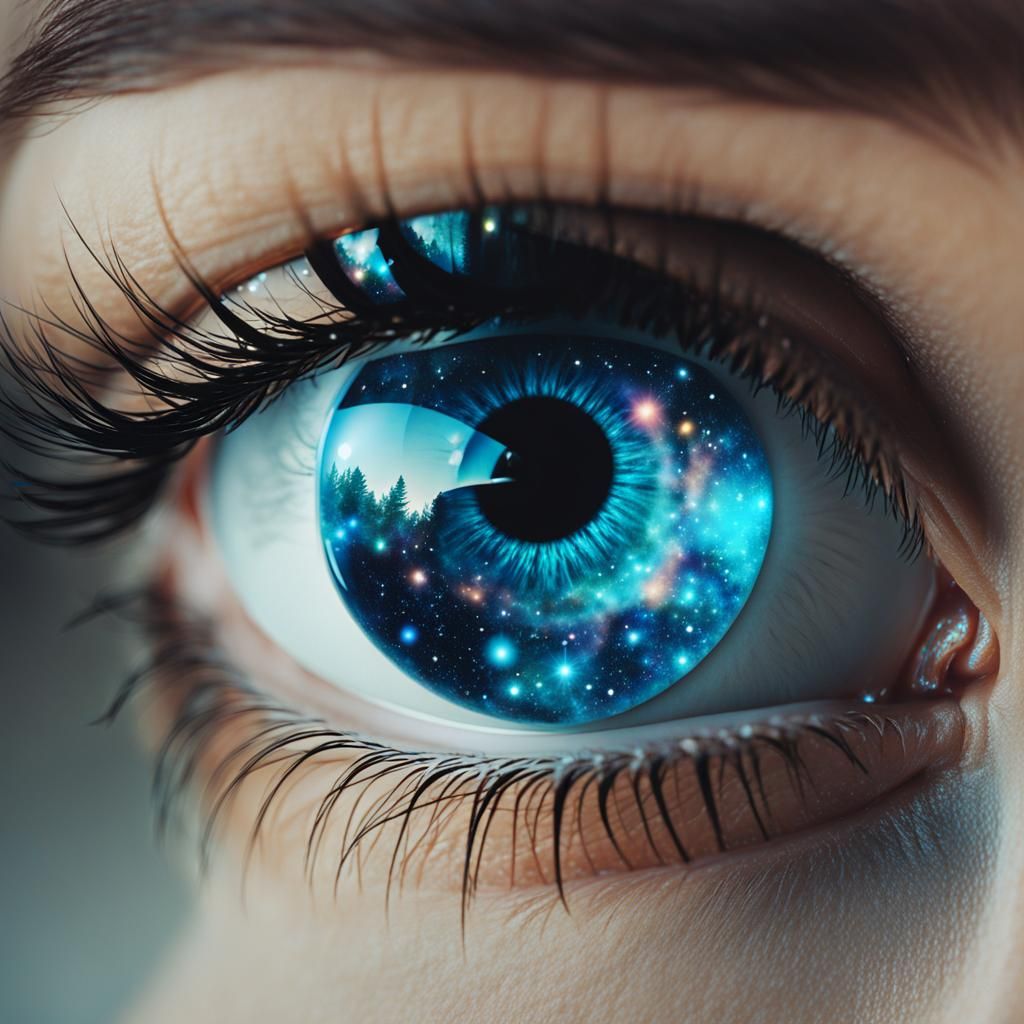 big blue eye - AI Generated Artwork - NightCafe Creator