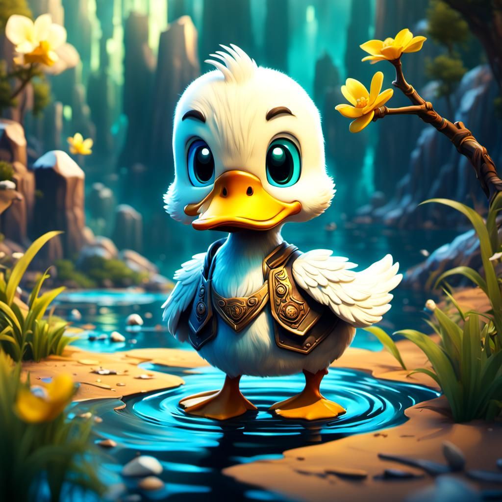 Chibi duck #4 - AI Generated Artwork - NightCafe Creator