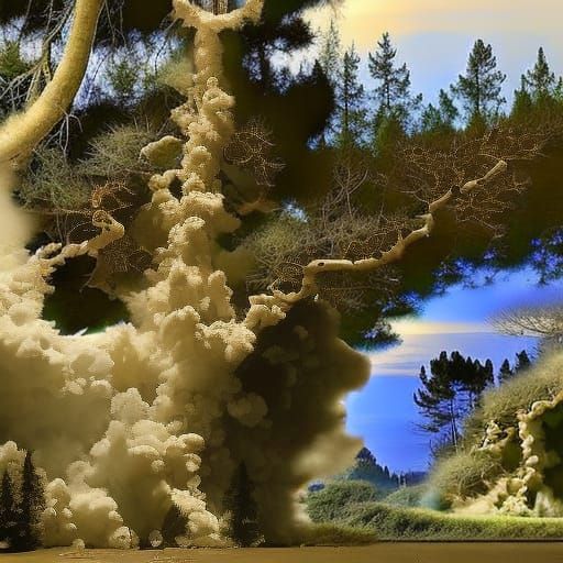 war with nature: dynamic lighting analogous colors green surrealism thermal imaging Art of ...