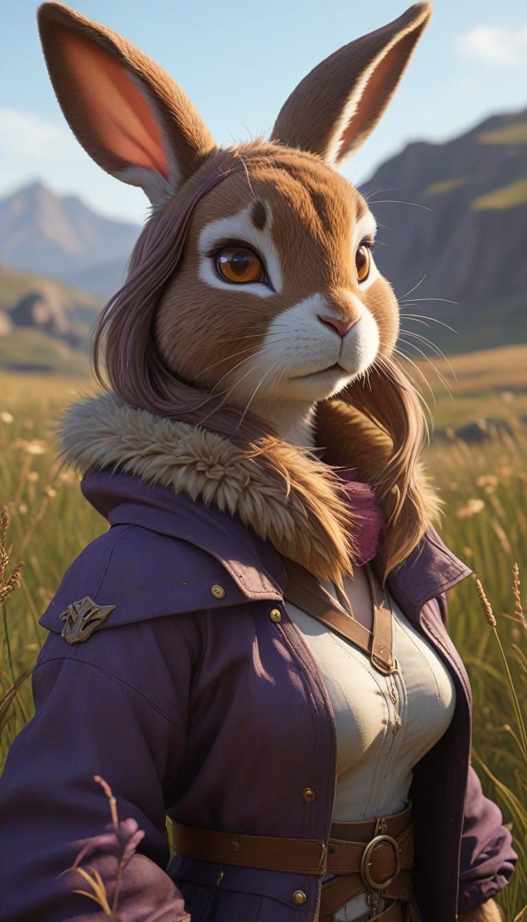 Messengers Of The Grasslands - Surreal Anime Rabbit Emerges ...