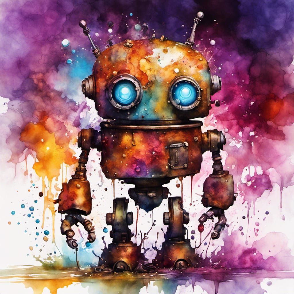 Rusty Robot - AI Generated Artwork - NightCafe Creator