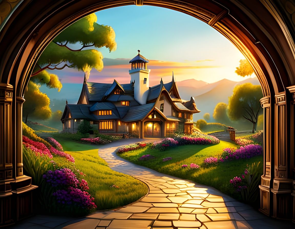 Modest Château - AI Generated Artwork - NightCafe Creator