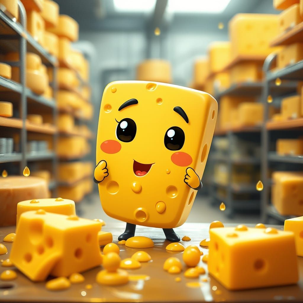 A Cheese chibi at cheese factory - A Cheese chibi at cheese...