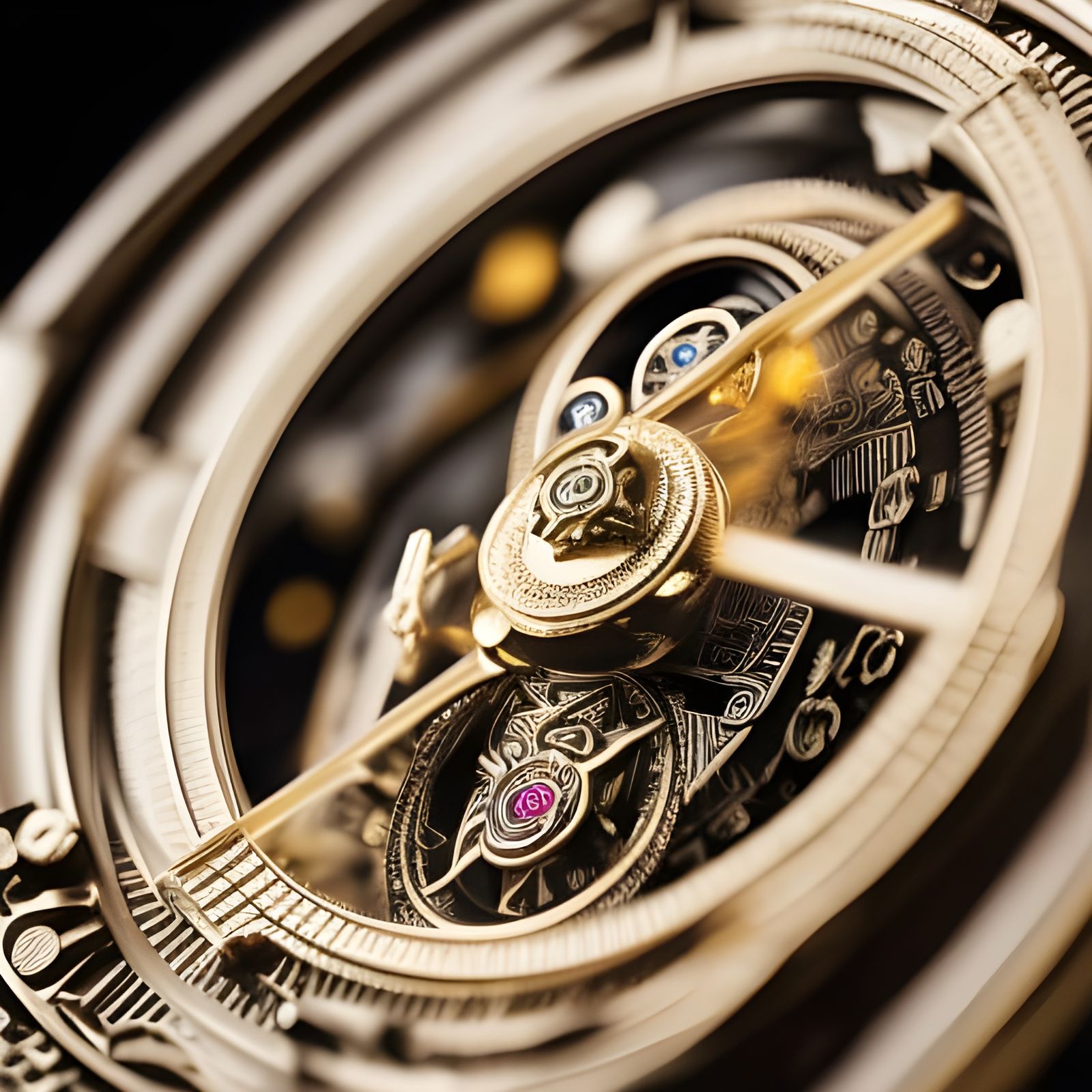 An intricate highly elegant, intricated and sophisticated tourbillon ...