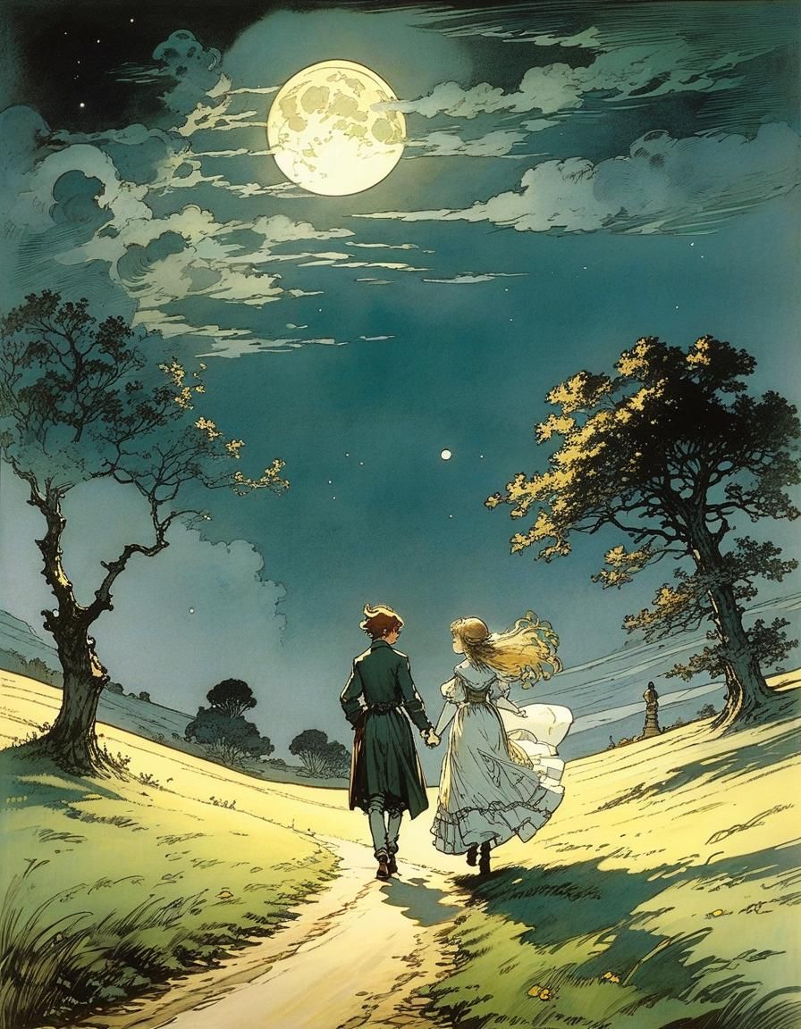 Walking Back Home Together - AI Generated Artwork - NightCafe Creator