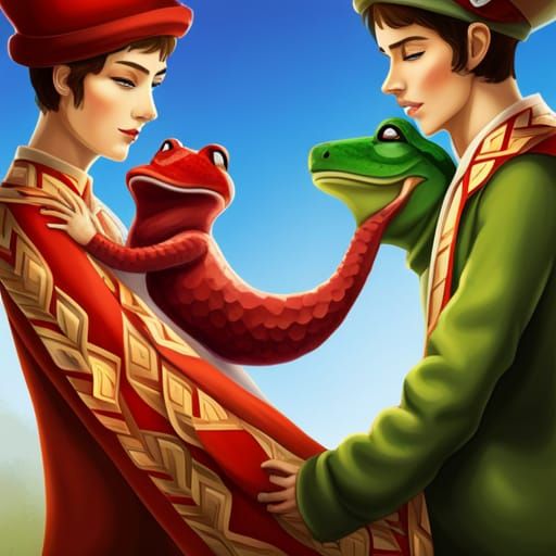 Viper and Toad family - AI Generated Artwork - NightCafe Creator