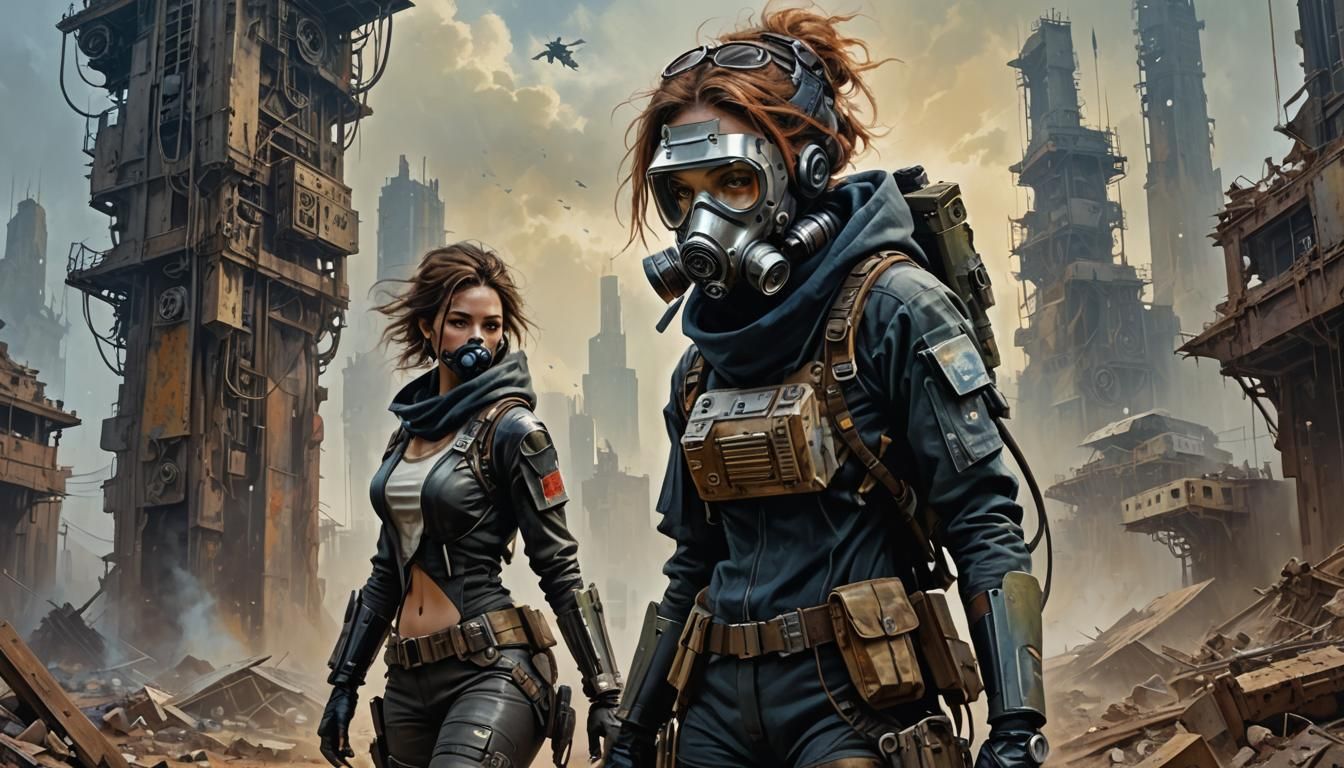 Post-Apocalyptic Rebel - AI Generated Artwork - NightCafe Creator